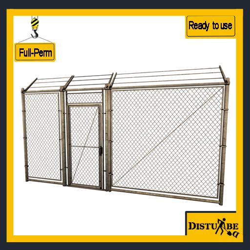 Second Life Marketplace - ::DisturbeD:: Wire Fence - FULL PERM MESH