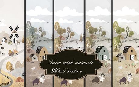 Second Life Marketplace - Farm with animals wall texture (NO seamless)