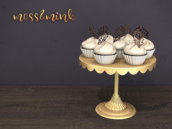 Second Life Marketplace - {moss&mink} Apple Cinnamon cupcakes