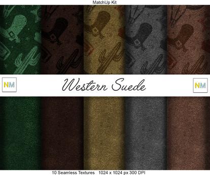 Second Life Marketplace - Western Suede Matchup Kit 10 Seamless Suede ...