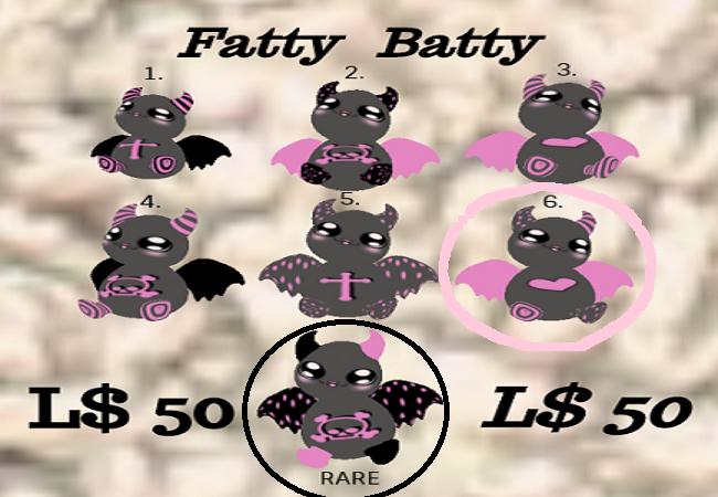 Second Life Marketplace - Fatty Batty (rare)