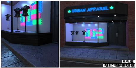 Second Life Marketplace - Paparazzi - BACKDROP Fashion Storefront (blue)