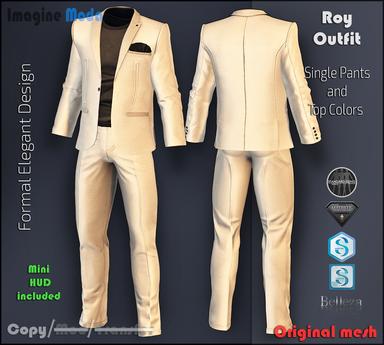 Second Life Marketplace - Roy Outfit -White- Aesthetic, Signature ...