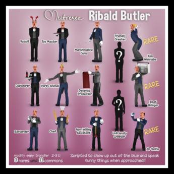 Second Life Marketplace - Mutresse - Ribald Butler - Mr Selfie - RARE