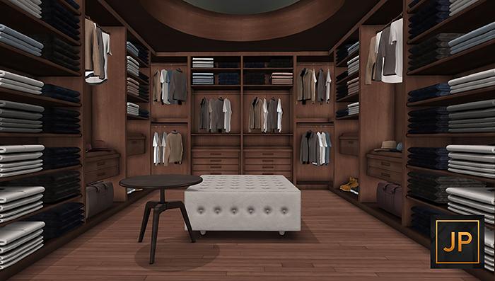 Second Life Marketplace - -David Heather-His Closet Backdrop RARE