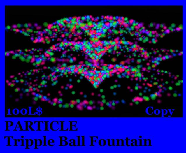 Second Life Marketplace - PARTICLE MAGIC Tripple Ball Fountain