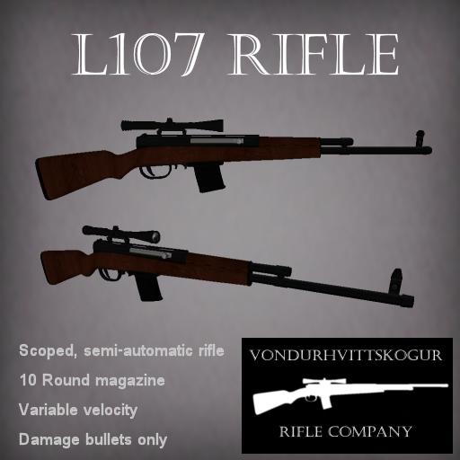 Second Life Marketplace - L107 Rifle [Boxed]