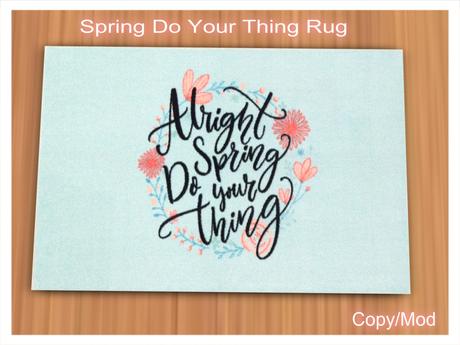 Second Life Marketplace - *CC* Spring Do Your Thing Rug
