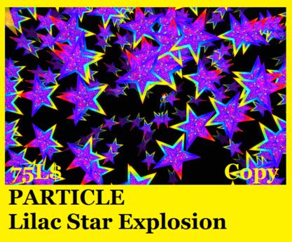 Second Life Marketplace - PARTICLE MAGIC Lilac Star Explosion