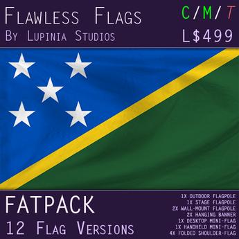 Second Life Marketplace - Solomon Islands Flag (Full Kit, Boxed ...