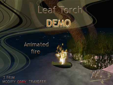 Second Life Marketplace - Torch Leaftorch by Wild Motley DEMO