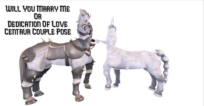 Second Life Marketplace - Marry Me / Declaring Love Centaur Couple Pose