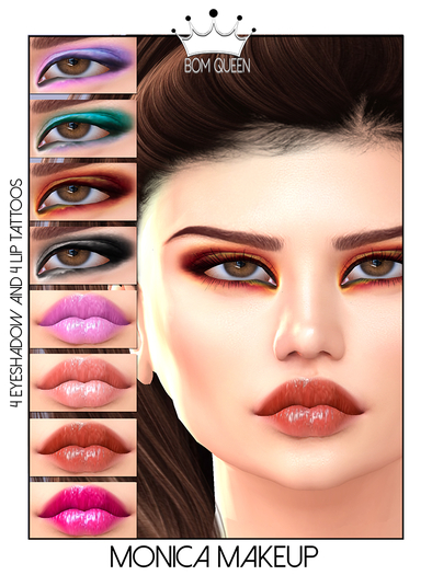 Second Life Marketplace - !BOM QUEEN!Monica Makeup Set BOM