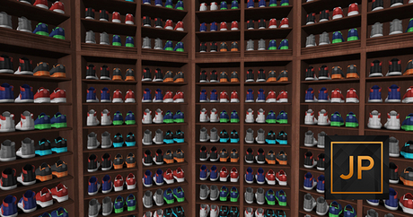 Second Life Marketplace - DAVID HEATHER-Sneaker Closet Backdrop RARE