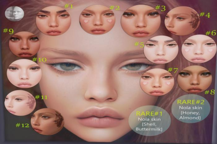 Second Life Marketplace - SPIRIT Skins - Nola Common #6 [Genus]