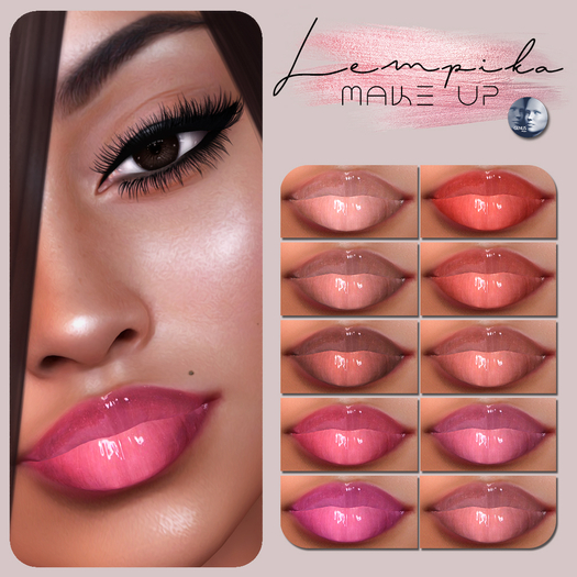 Second Life Marketplace - Lempika - 10 Lipstick Havana Gloss Genus