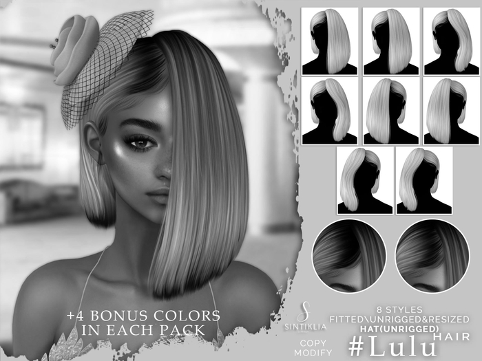 Second Life Marketplace - Sintiklia - Hair Lulu - DEMO