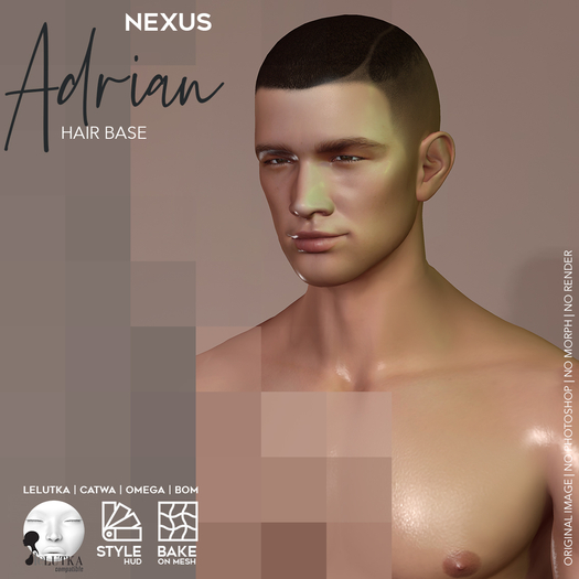Second Life Marketplace - NeXus 'ADRIAN' Hair Base