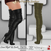 Second Life Marketplace - DPB Dane Thigh Hi Boots - Olive