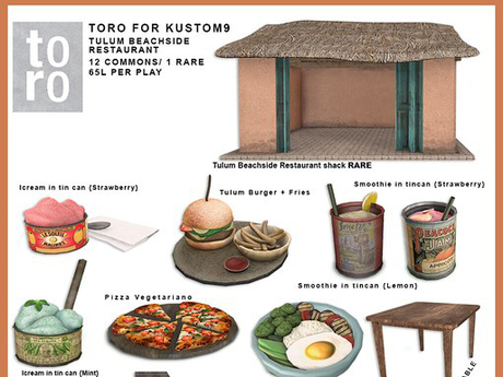 Second Life Marketplace - Toro. Smoothie in tincan {Strawberry}
