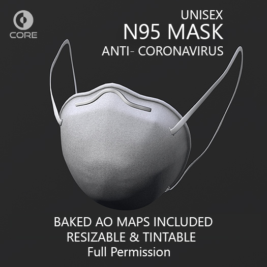 Second Life Marketplace - CORE :: N95 MASK : FULL PERM