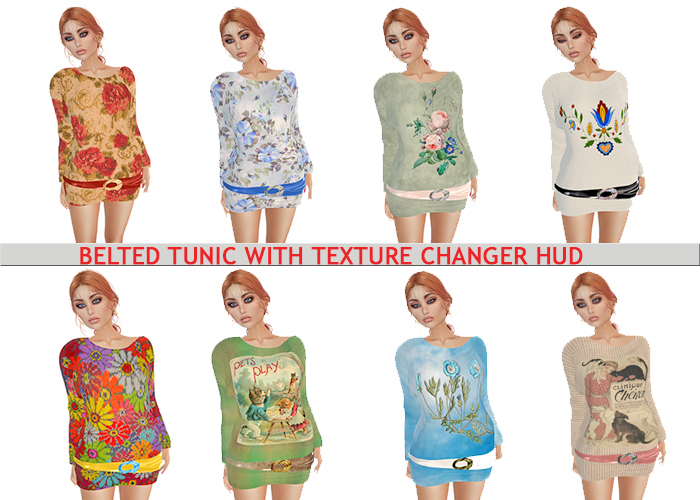 Second Life Marketplace - *Heart* - Tunic with Belt Maitreya + Texture ...
