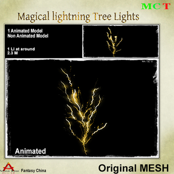 Second Life Marketplace - FCBTS - Mesh Magical lightning Tree Lights