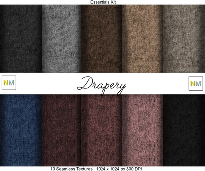 Second Life Marketplace - Drapery Essentials Kit 10 Seamless Fabric ...
