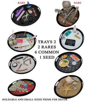 Second Life Marketplace - Candy Crunchers - Trays 2 - Bones - Rare