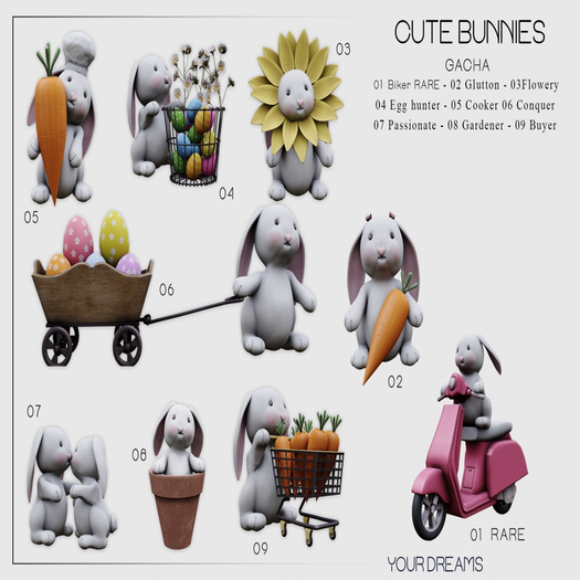 Second Life Marketplace - {YD} Cute bunnies - Cooker