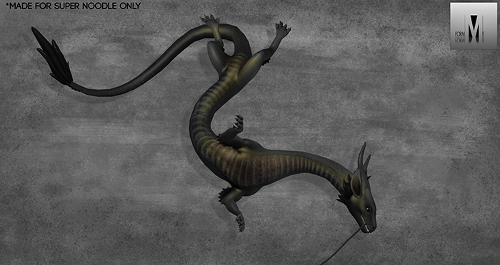 Second Life Marketplace - FORMME. Black Dragon Skin Mod for Super Noodle