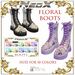 Second Life Marketplace - Neox Floral Boots Maitreya ONLY
