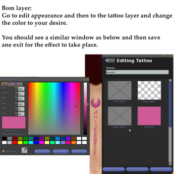 Second Life Marketplace - Romulan back tattoo ( unisex )