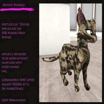 Second Life Marketplace - SB Maneki Neko Mottled Cat Freebie Applier ...