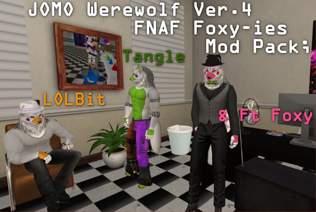 Second Life Marketplace - FNAF JOMO Wolf V4 Set!