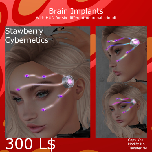 Second Life Marketplace - Stawberry Cybernetics - Brain Implants