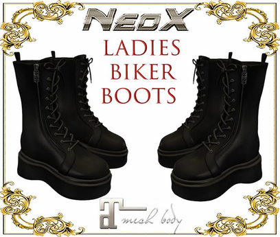 Second Life Marketplace - Neox Lady Biker Boots DEMO