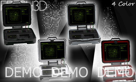 Second Life Marketplace - Fresh3D UAV Ground control Cases DEMO