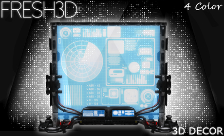 Second Life Marketplace - Fresh3D Sci-fi Holo screens