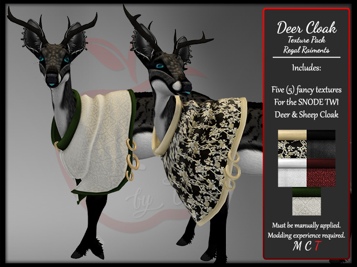Second Life Marketplace - Eden by Eve // SNODE Deer Cloak Regal Raiments