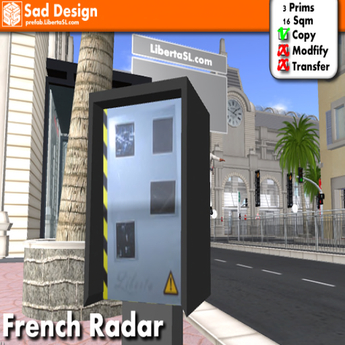 Second Life Marketplace - French Radar Cars - Furniture