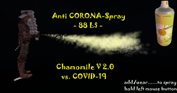 Second Life Marketplace - Anti Corona Spray v1.5 (add/wear and hold mouse)