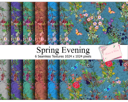 Second Life Marketplace - Spring Evening - 6 Textures Seamless - NINA ...