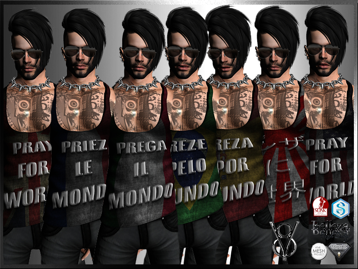 Second Life Marketplace - +V8 SHOP+ PRAY FOR WORLD FLAGS+
