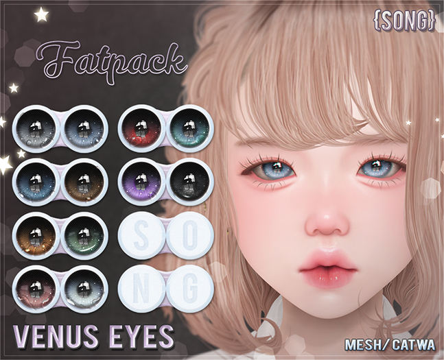 Second Life Marketplace - {S0NG} :: Venus Eyes (Fatpack)