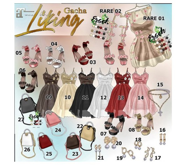 Second Life Marketplace - 16. ERSCH - Liking Gacha -LARA- Earrings