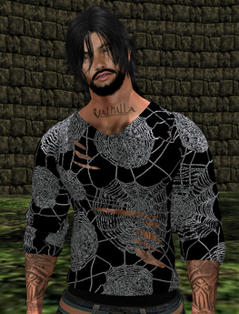 Second Life Marketplace - [LD] Spider web Ripped Shirt ( belleza ...