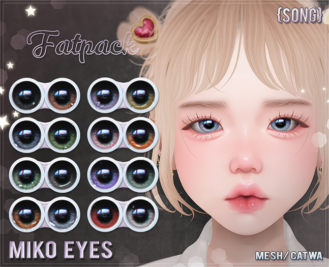 Second Life Marketplace - {S0NG} :: Miko Eyes (Fatpack)