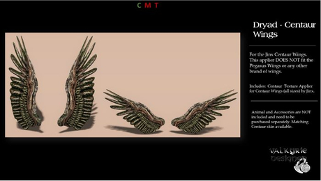 Second Life Marketplace - Valkyrie Designed - Dryad Jinx Animesh/Bento ...