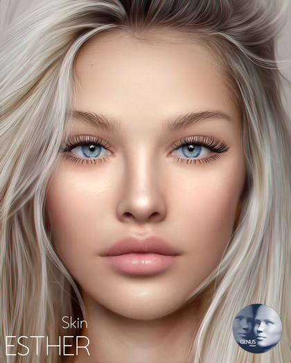 Second Life Marketplace - TRADITIONAL FACE - ESTHER SKIN SNOW GOLD (GENUS)